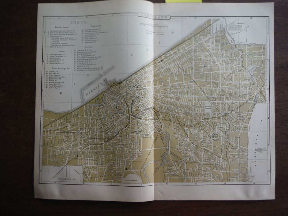 Johnson's Map of Cleveland (Ohio) - Original (1895)