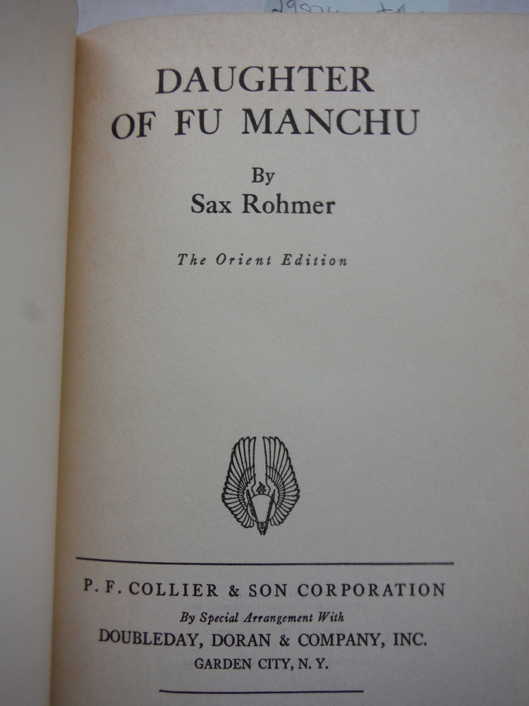 Sax Rohmer Novels - The Orient Series 7 Vols.