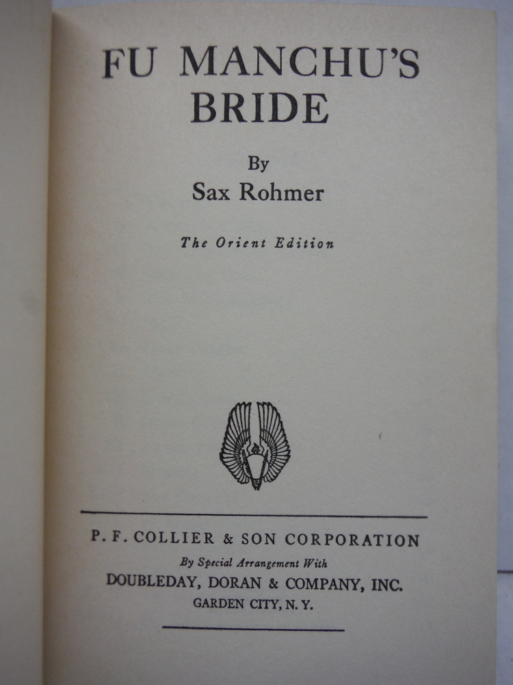 Sax Rohmer Novels - The Orient Series 7 Vols.