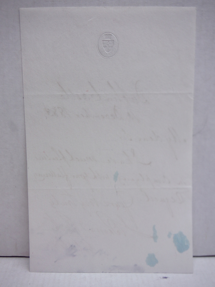 1883: SIR JOHN BERNARD BURKE HANDWRITTEN LETTER