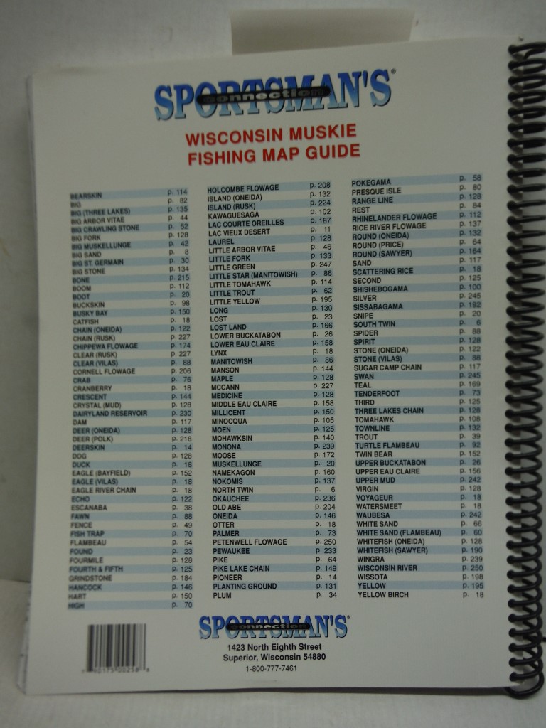 Wisconsin Muskie Fishing Map Guide (Fishing Maps from Sportsman's ...