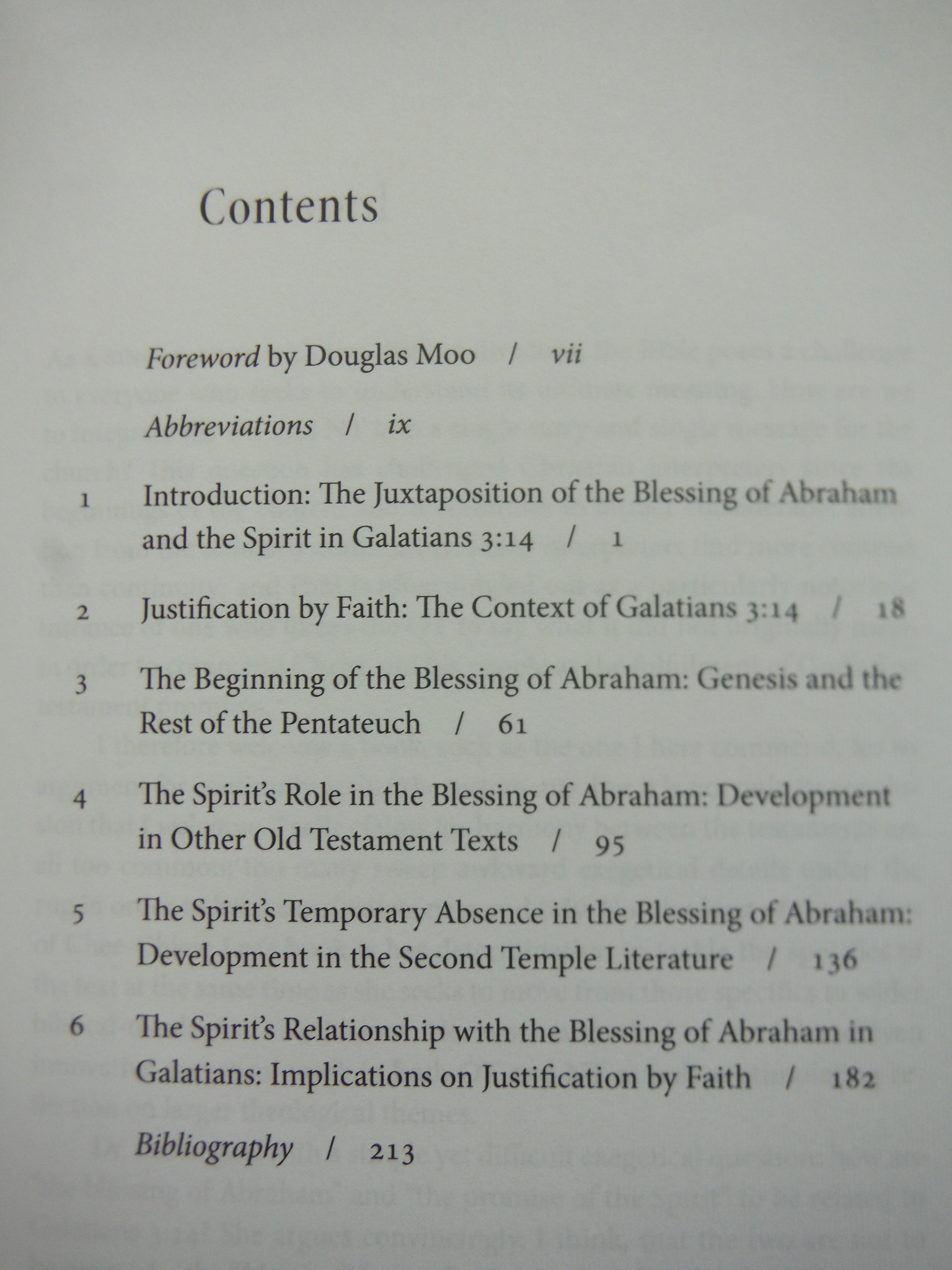 The Blessing of Abraham, the Spirit, and Justification in Galatians ...