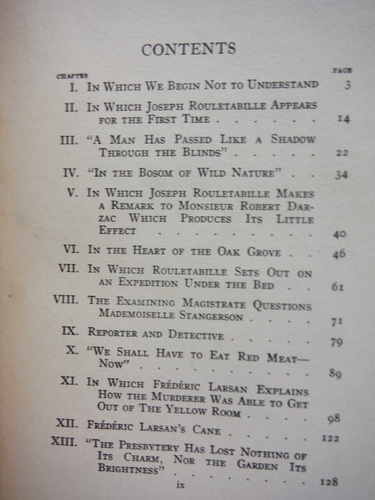 THE MYSTERY OF THE YELLOW ROOM the S.S. Van Dine Detective Library