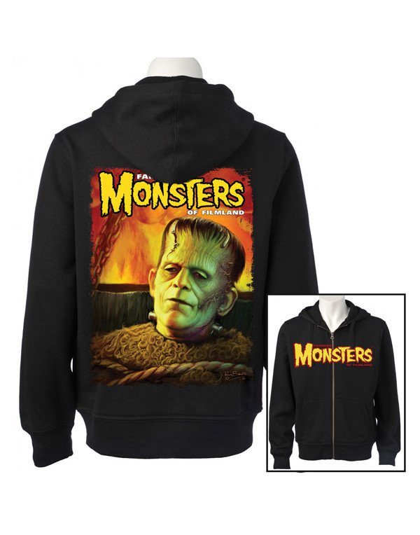 RICK BAKER FRANKENSTEIN Famous Monsters #257 Cover Art Full-Zip Hoodie