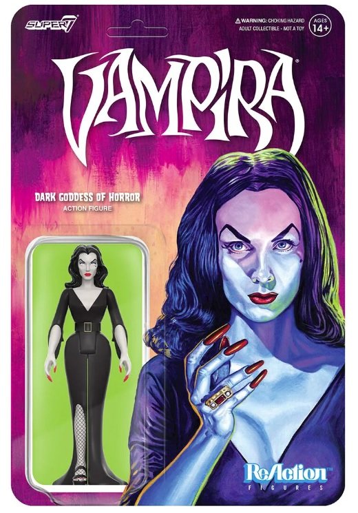 Super7 ReAction Vampira Dark Goddess of Horror Action Figure